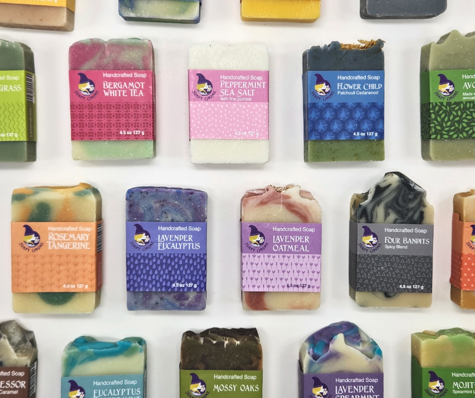 You're going to love our soaps even more with these great new labels ...